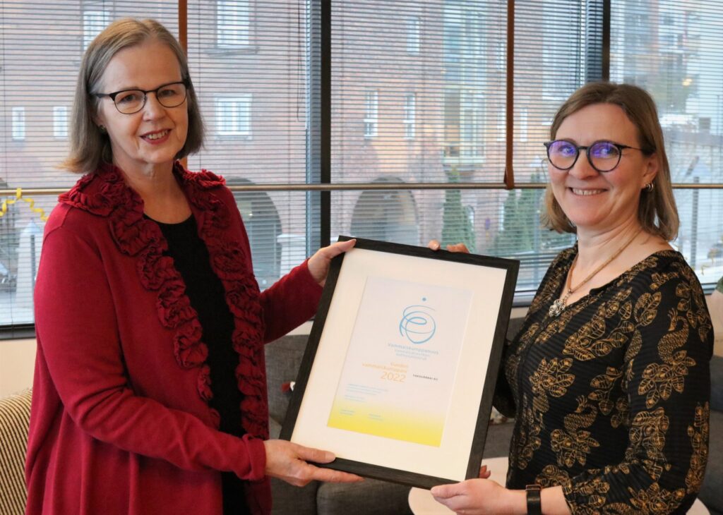 Vammaiskumppanuus myönsi Vammaiset ja kehitys -palkinnon Taksvärkille ...